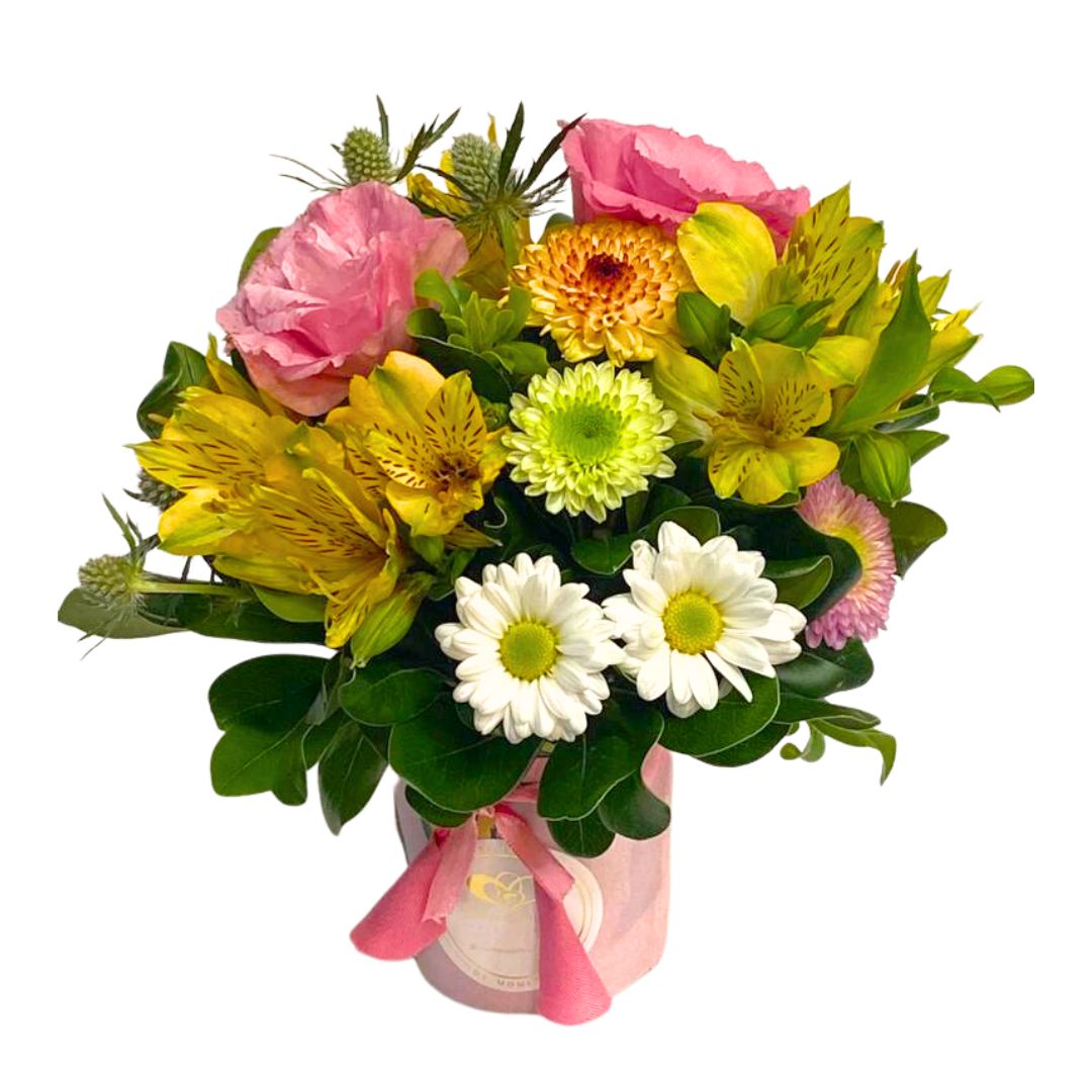 Arranjo Floral Encanto do Campo - FLOR DE BAUNILHA